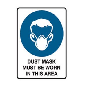 Dust Mask Must Be Worn Sign - Summit Workwear and Safety
